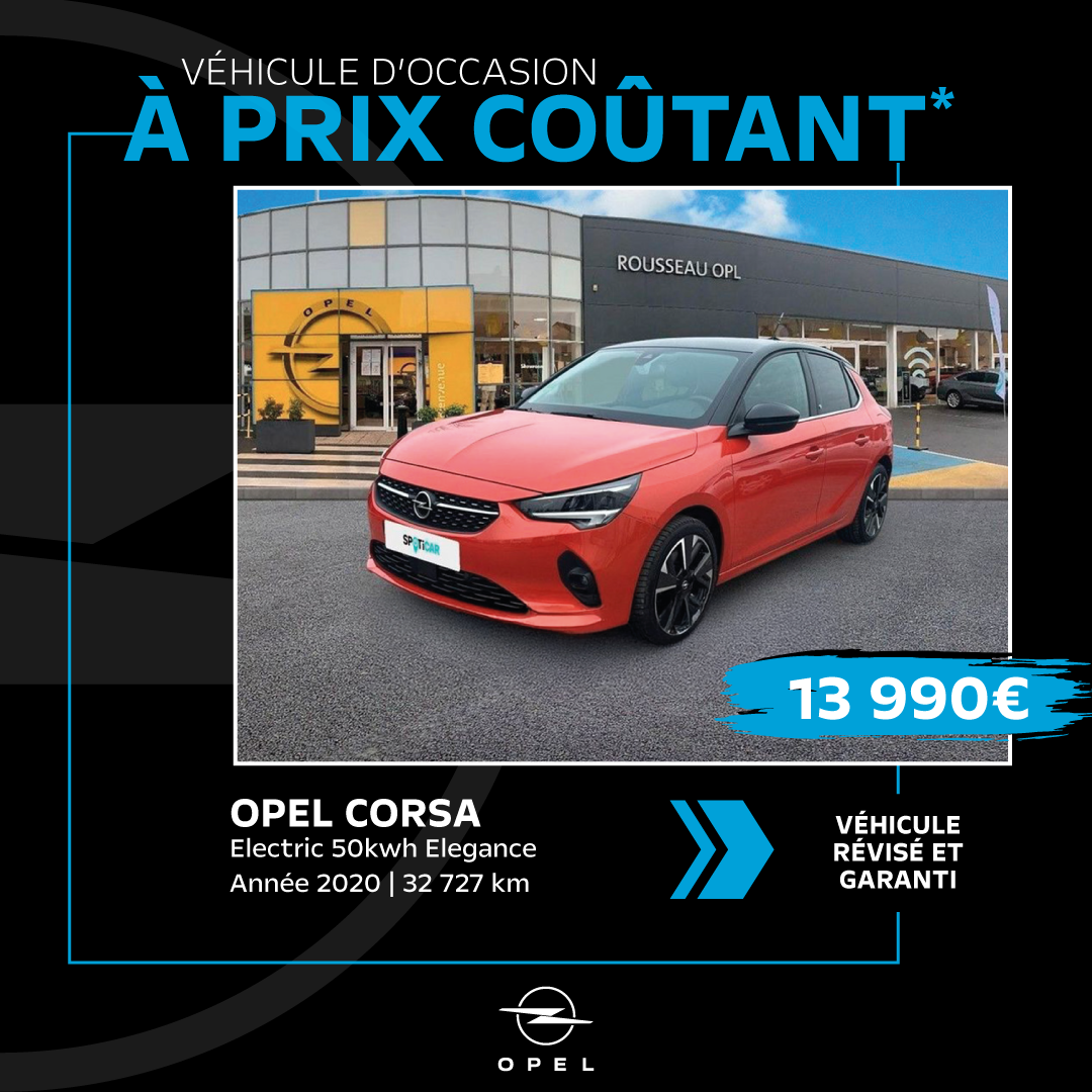 Les Occasions à prix coutant chez Rousseau Opel